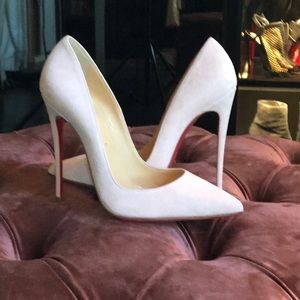 Christian Louboutin | Shoes | Christian Louboutin Pink So Kate Suede ...